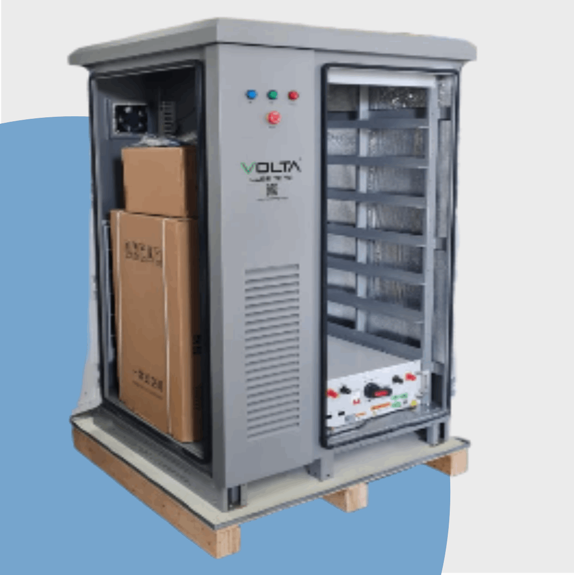 Volta CUBE 70-50 All-in-1 (71kWh Volta HV Battery - 50kW Deye Inverter