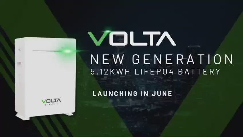 Volta Stage 1 - 5.12kWh LiFePO4 Battery - 2nd GEN - Wifi (VOLTA-S1-51.